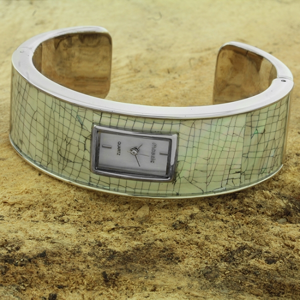 Ladies Mosaic Bangle Watch